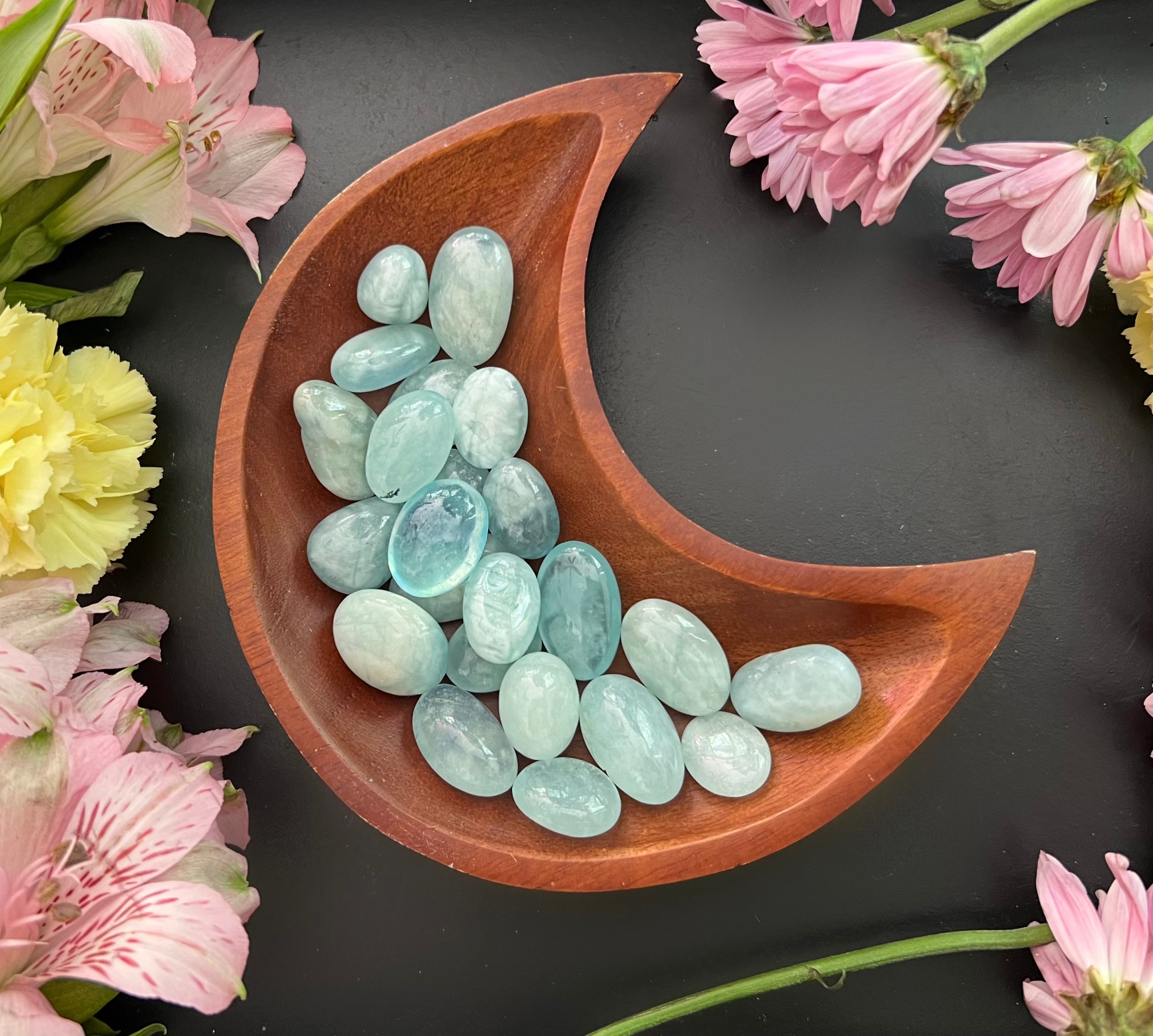 Aquamarine Tumbled Stone – Scorpio Sun and Moon Dreamers