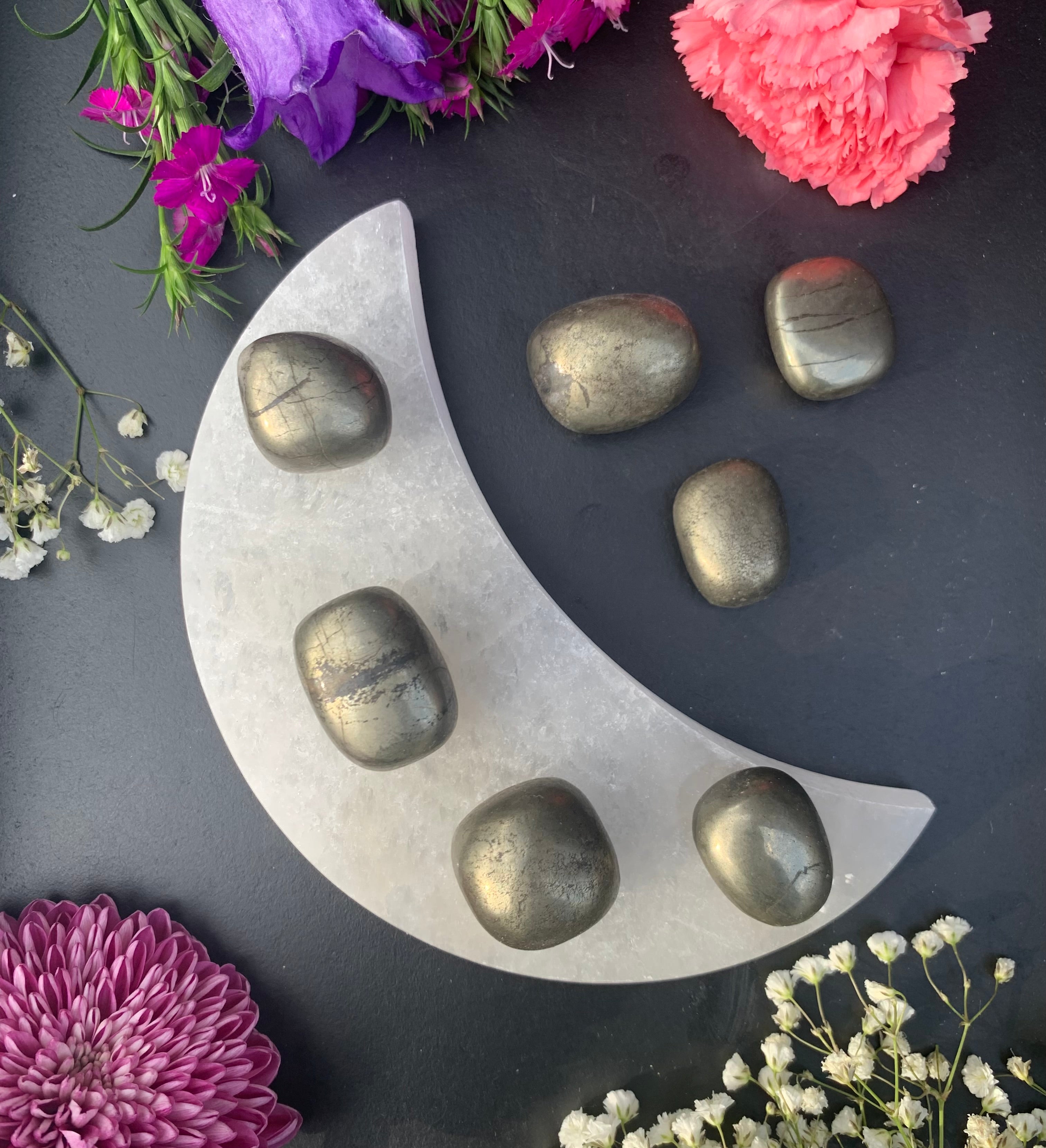Pyrite Tumbled Stone – Scorpio Sun and Moon Dreamers